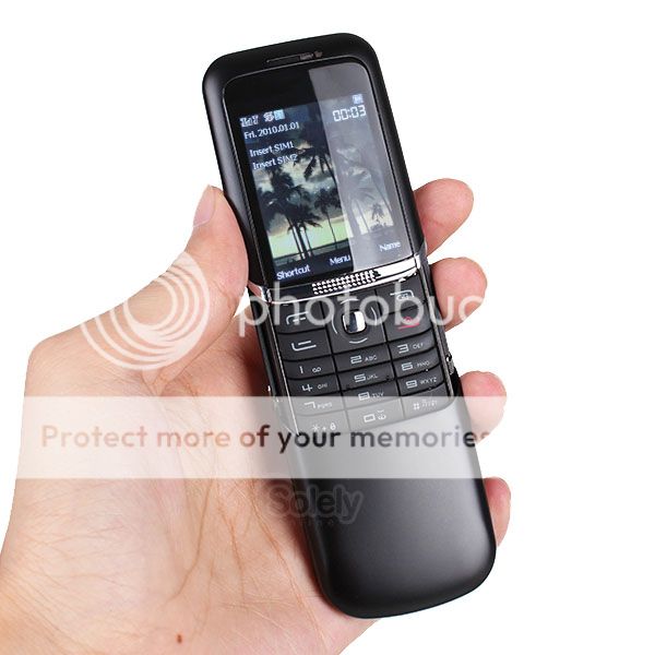 New Unlocked NOKIA 8800 Erdos Black Titanium Dual SIM Version GSM ...