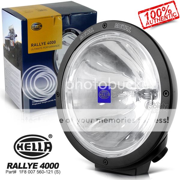HELLA Rallye 4000 Black Focus Pencil Beam 4x4 Off Road Driving Lamps ...