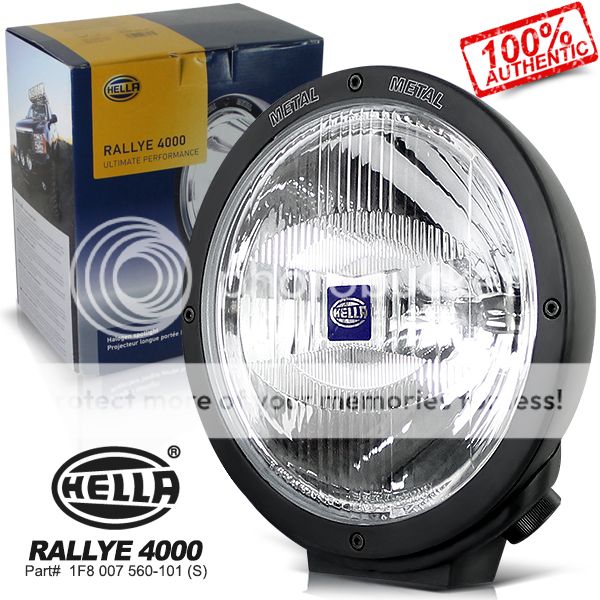Genuine HELLA Rallye 4000 Flood Spread Beam 4x4 Off Road Driving Lamp ...