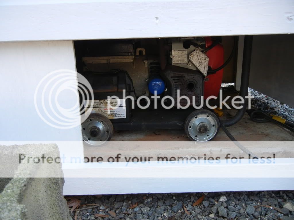 I made my generator shed larger today to cool things down in there ...