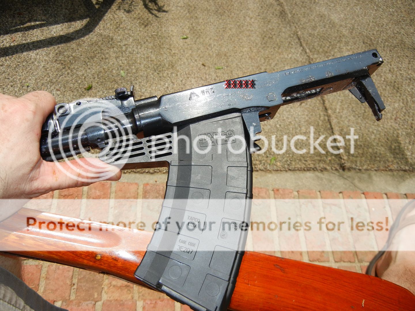 How To : SKS Stock mod for detachable Tapco magazines. (Pictures) > SKS ...